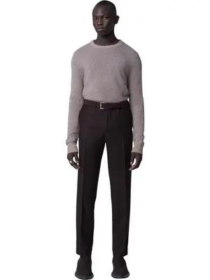 INDOCHINO Monterosso Check Tailored Wool Trousers - Brown