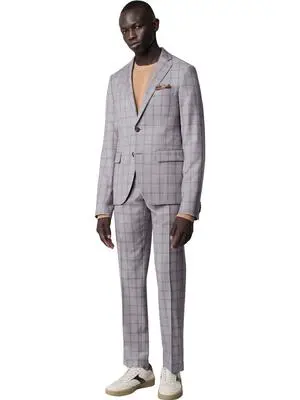 INDOCHINO Paxton Check Light Blazer - Gray
