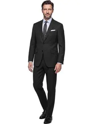 INDOCHINO Monviso High-twist Traveler Black Suit