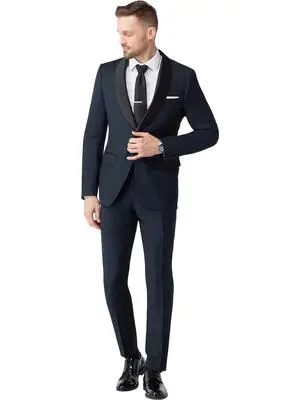 INDOCHINO Highworth Tuxedo Suit - Teal