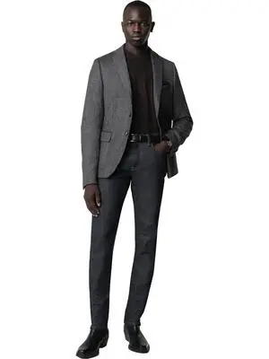 INDOCHINO Heartford Herringbone Light Blazer - Gray