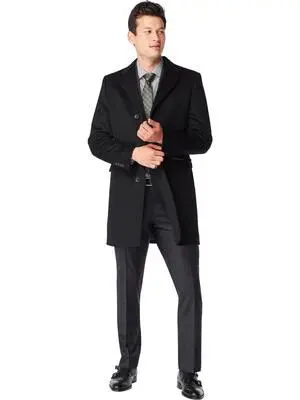 INDOCHINO Highcliffe Overcoat - Black
