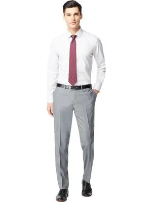 INDOCHINO Highbridge Tailored Wool Trousers - Gray
