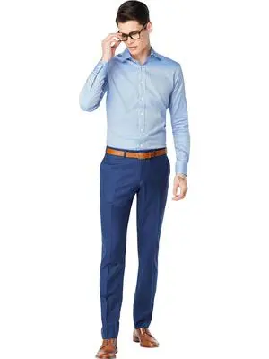 INDOCHINO Highbridge Wool Trousers - Blue
