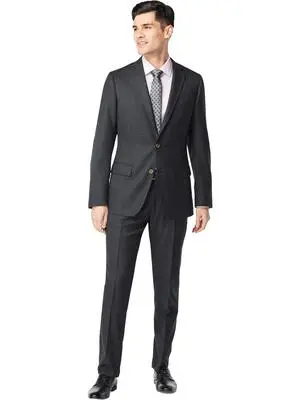 INDOCHINO Hayle Sharkskin Charcoal Blazer - Gray