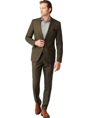 INDOCHINO Prescot Herringbone Blazer - Olive
