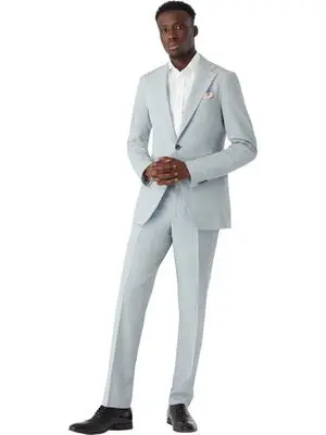 INDOCHINO Stapleford Seersucker Dove Suit - Gray