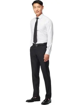 INDOCHINO Highbridge Herringbone Wool Trousers - Black