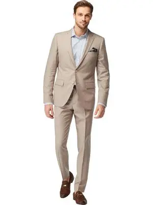 INDOCHINO Stockport Wool Linen Blazer - Sand