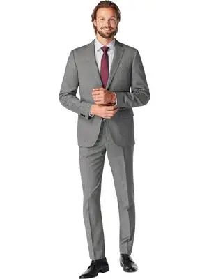 INDOCHINO Highbridge Nailhead Tailored Suit - Gray