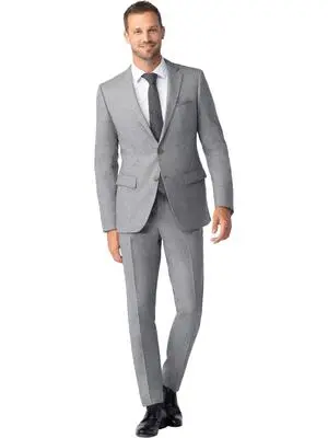INDOCHINO Monza Royal Flannel Suit - Gray