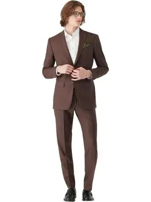 INDOCHINO Kirkhill Nailhead Suit - Brown