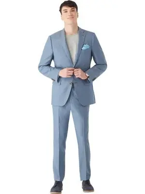 INDOCHINO Knotting Birdseye Light Blazer - Blue