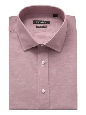 INDOCHINO Sudbury Cotton Linen Rose Shirt - Pink