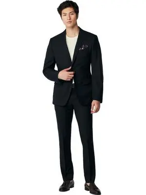 INDOCHINO Haddington Wool Silk Suit - Black