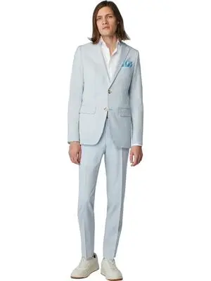 INDOCHINO Loddon Stripe Light Blue Suit Blue