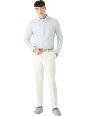 INDOCHINO Kentford Linen Silk Ivory Pants
