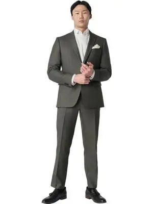 INDOCHINO Johnby Twill Blazer - Olive