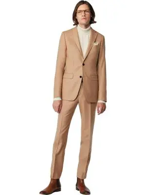 INDOCHINO Monza Flannel Suit - Camel