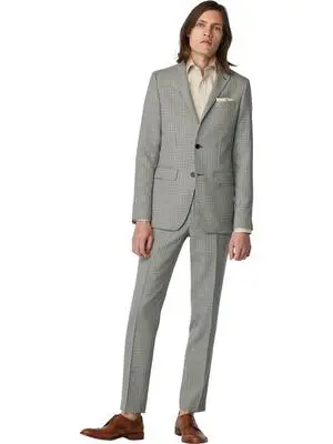 INDOCHINO Lambourn Wool Linen Dobby Blazer - Camel