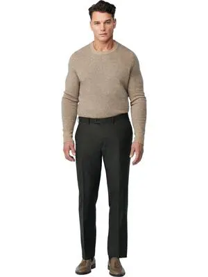 INDOCHINO Highbridge Nailhead Tailored Wool Pants - Olive