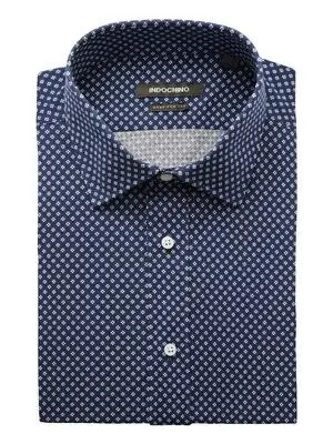 INDOCHINO Jacob Micro Floral Shirt - Navy