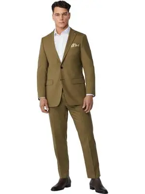INDOCHINO Howell Wool Stretch Light Suit - Olive
