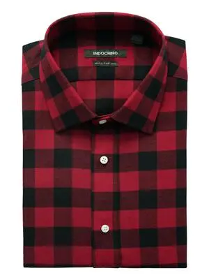 INDOCHINO Jackson Buffalo Flannel Shirt - Red