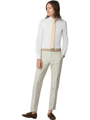 INDOCHINO Montella Wool Cotton Silk Pants - Cream