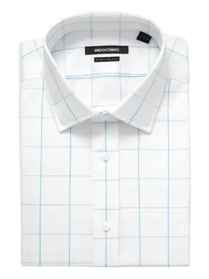 INDOCHINO Hyde Check Shirt - Blue
