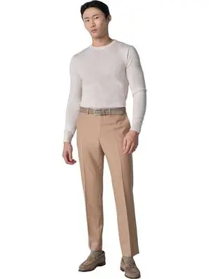 INDOCHINO Harrogate Wool/cashmere Tailored Trousers - Camel