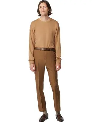 INDOCHINO Milano Light Wool Pants - Brown