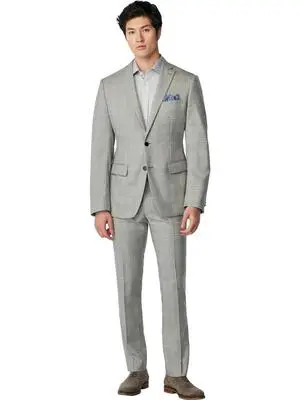 INDOCHINO Lydney Check Light Suit - Gray