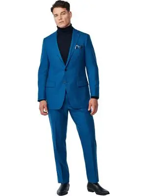 INDOCHINO Monza Royal Flannel Suit - Blue