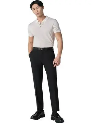 INDOCHINO Howell Wool Stretch Trousers - Black