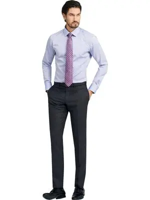 INDOCHINO Indochino Charcoal Flannel Pants Gray