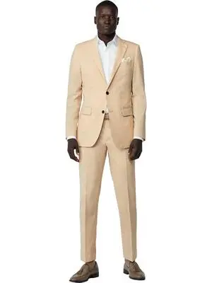 INDOCHINO Norwich Wool Stretch Blazer - Sand