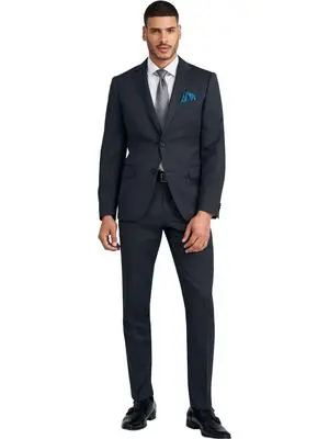 INDOCHINO Hereford Cavalry Twill Charcoal Gray Suit Gray