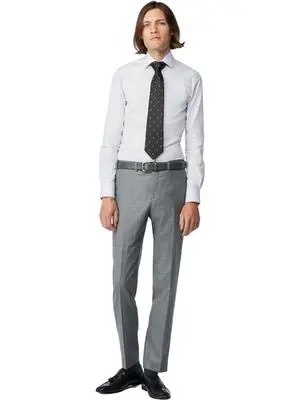 INDOCHINO Newborough Tailored Wool Trousers - Gray