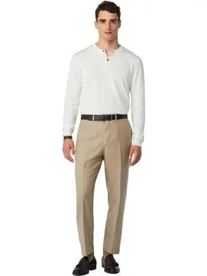 INDOCHINO Odell Wool Silk Pants - Sand