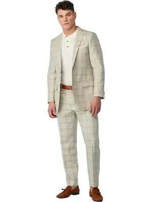 INDOCHINO Outwell Plaid Suit - Sand