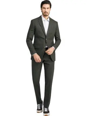 INDOCHINO Hayward Flannel Blazer - Olive