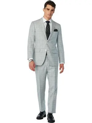 INDOCHINO Outwell Plaid Stone Suit - Blue