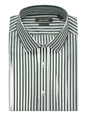 INDOCHINO Hunton Stripe Hunter Shirt - Green