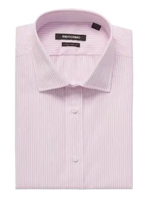 INDOCHINO Helston Anti-wrinkle Pinstripe Shirt - Pink