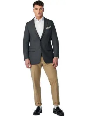 INDOCHINO Hatton Twill Blazer - Gray