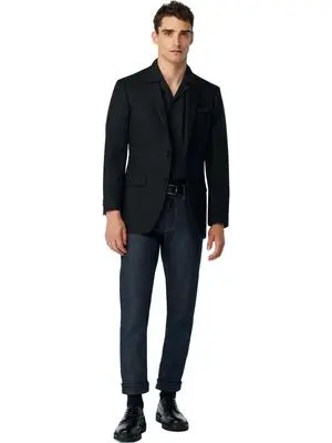 INDOCHINO Hatton Twill Blazer - Black