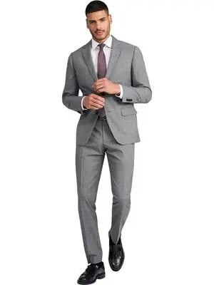 INDOCHINO Hayle Sharkskin Blazer - Gray
