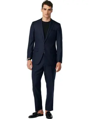 INDOCHINO Modica Herringbone Blazer - Navy
