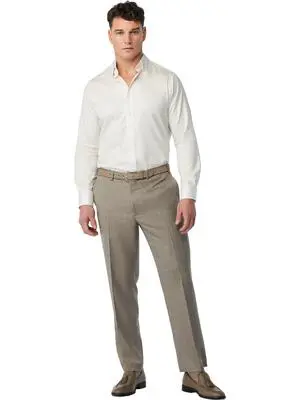 INDOCHINO Modica Herringbone Light Pants - Brown